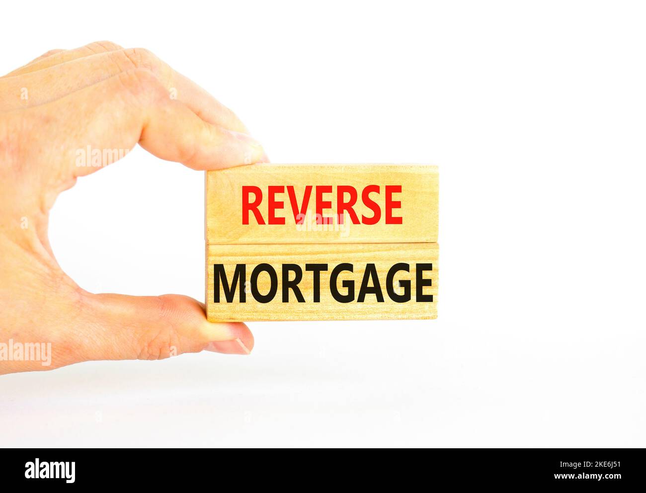 Reverse mortgage symbol. Concept words Reverse mortgage on wooden ...