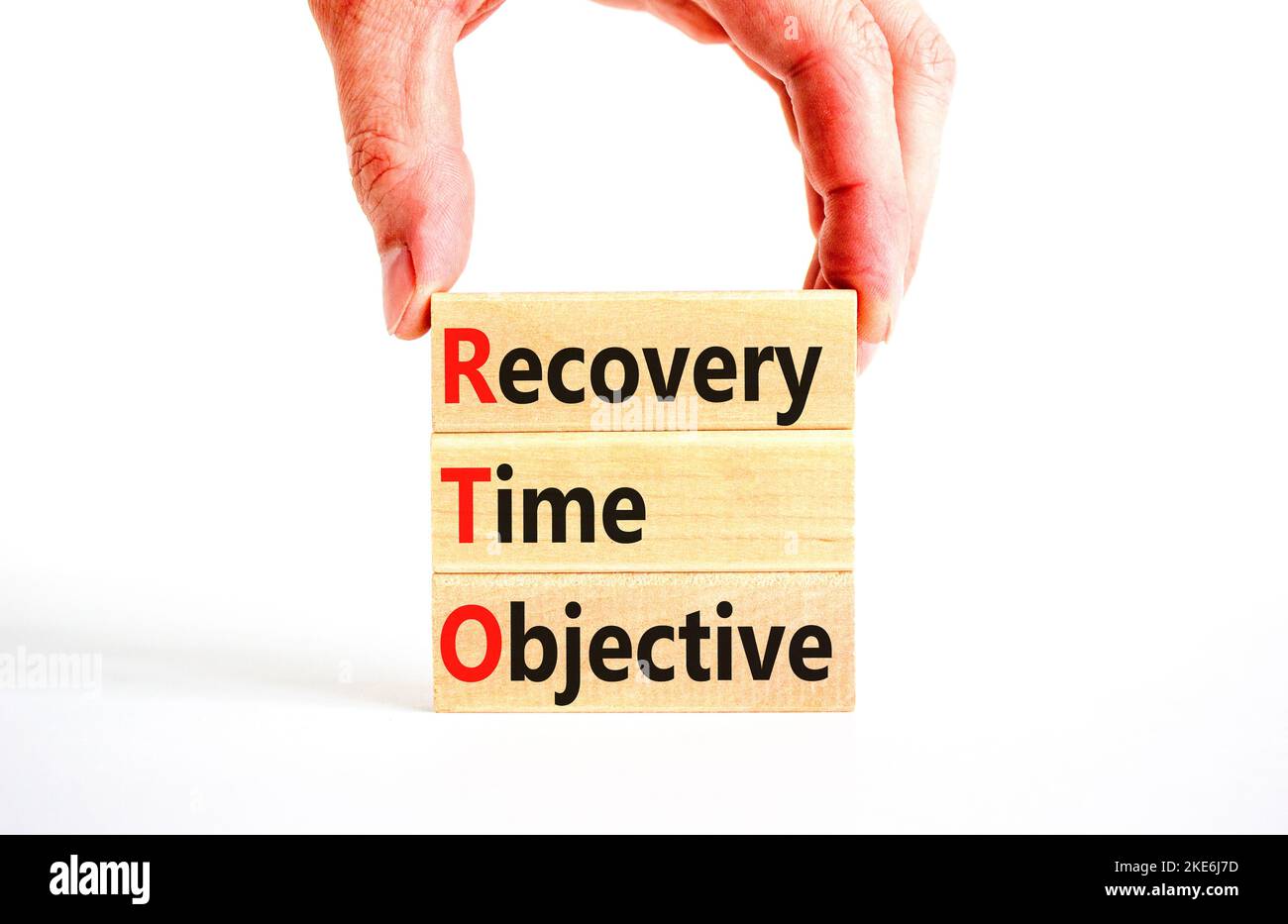 RTO recovery time objective symbol. Concept words RTO recovery time ...