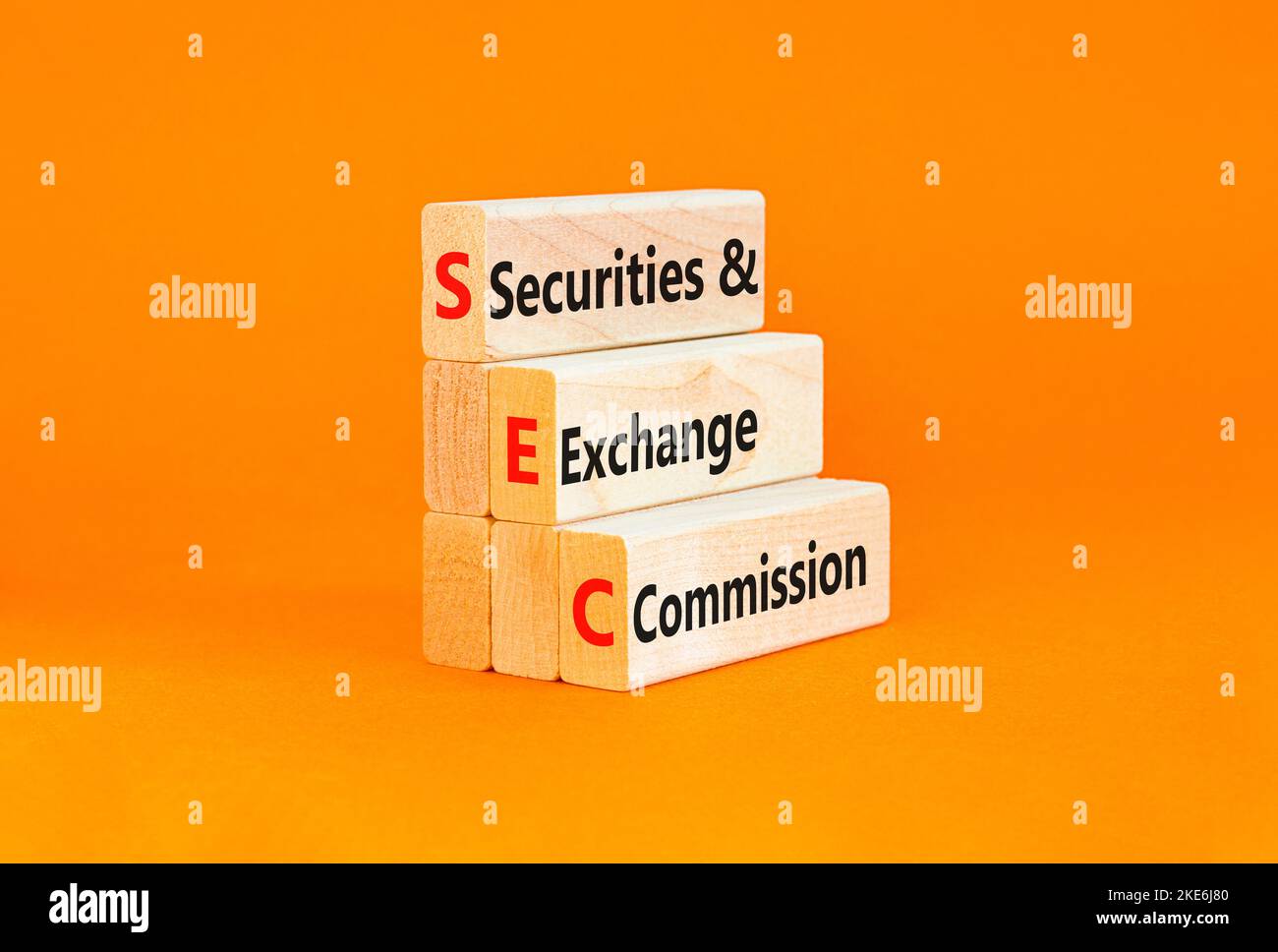 SEC securities and exchange commission symbol. Concept words SEC securities and exchange ...
