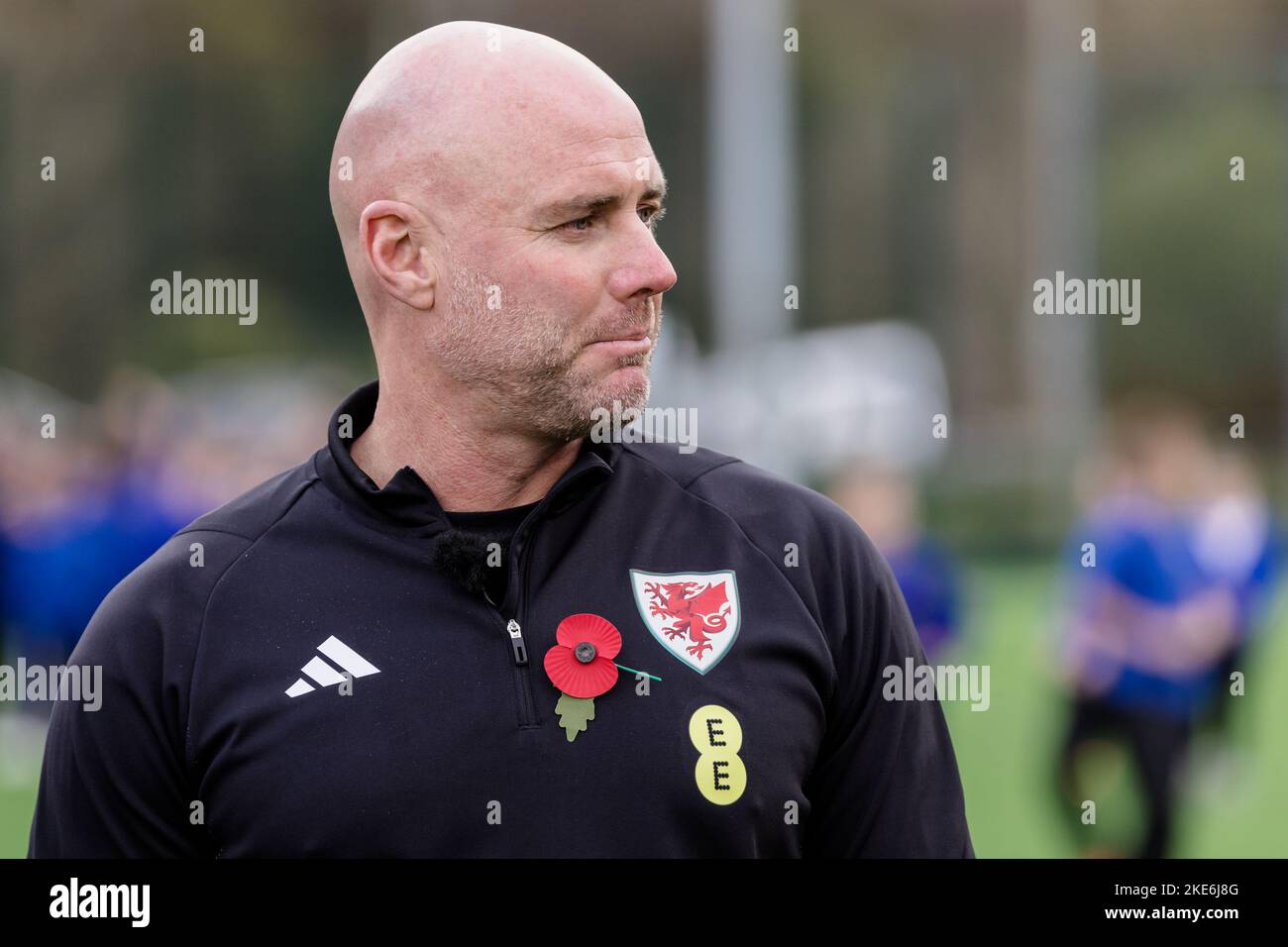 RHONDDA, WALES - 09 NOVEMBER 2022: Wales’ Head Coach Robert Page visits ...