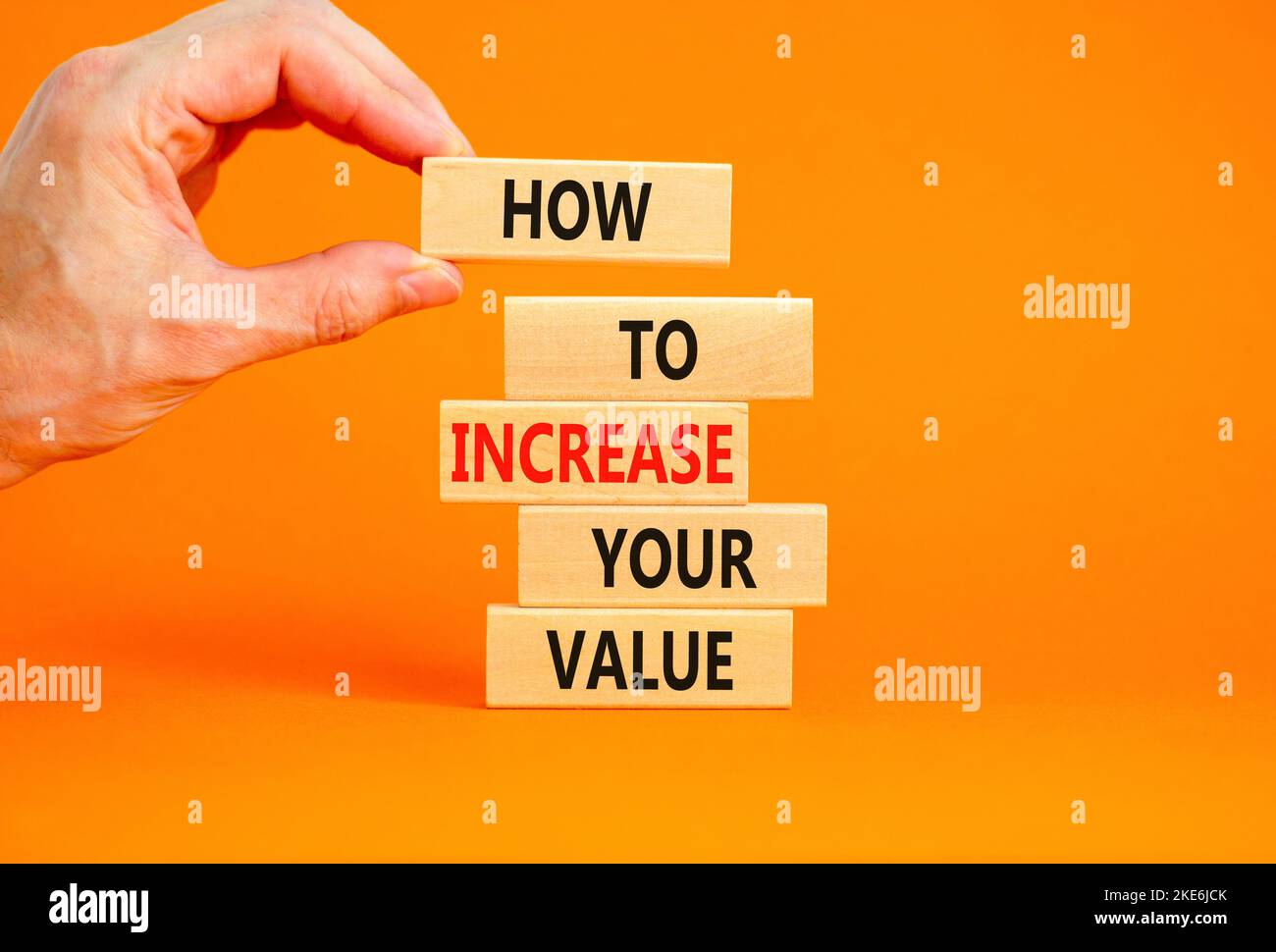 Increase your value symbol. Concept words How to increase your value on ...