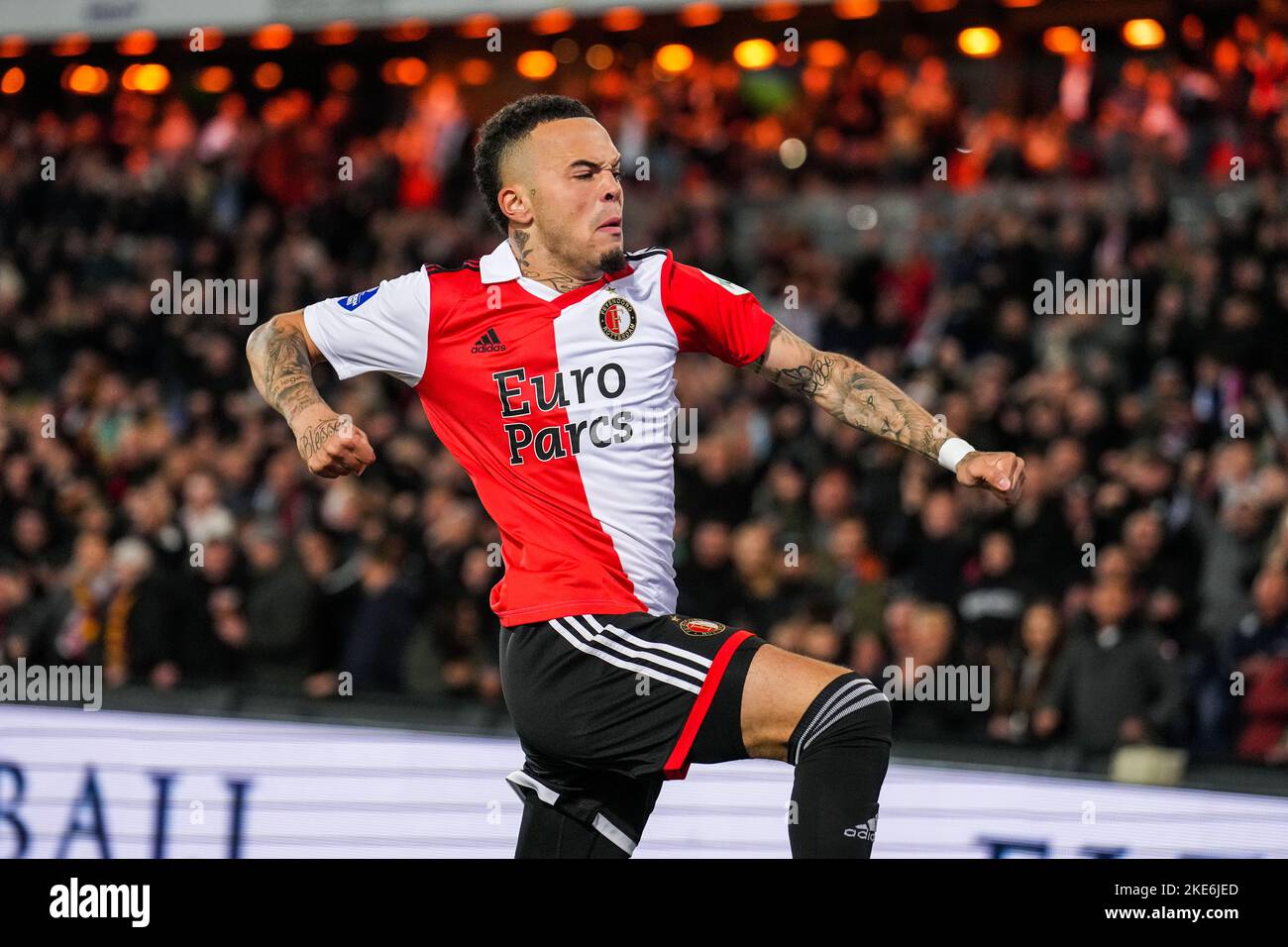 Rotterdam - Quilindschy Hartman of Feyenoord celebrates the 1-0 during ... Rotterdam - Quilindschy Hartman of Feyenoord celebrates the 1-0 during ...