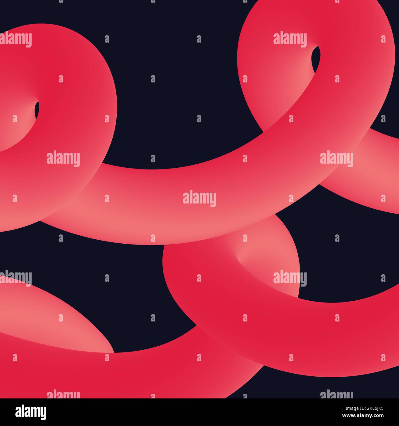 3d abstract colorful twisted liquid shapes. Creative design elements ...