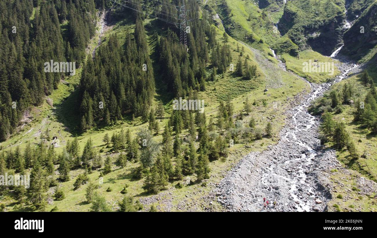 A Beautiful mountainous landscape with green grass on a sunny day Stock ...