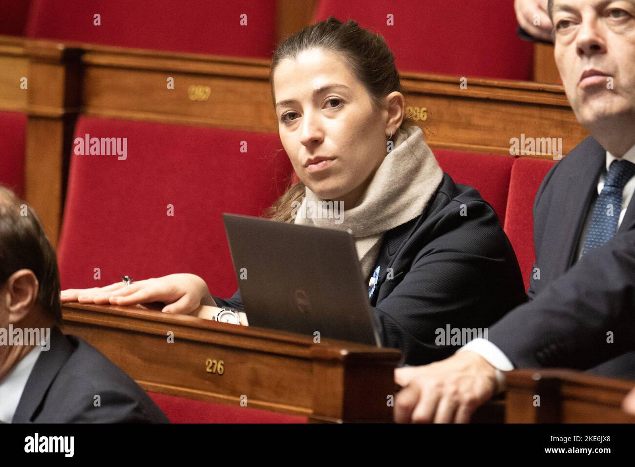 Deputy, Louise Morel attends a session of Questions to the Government ...