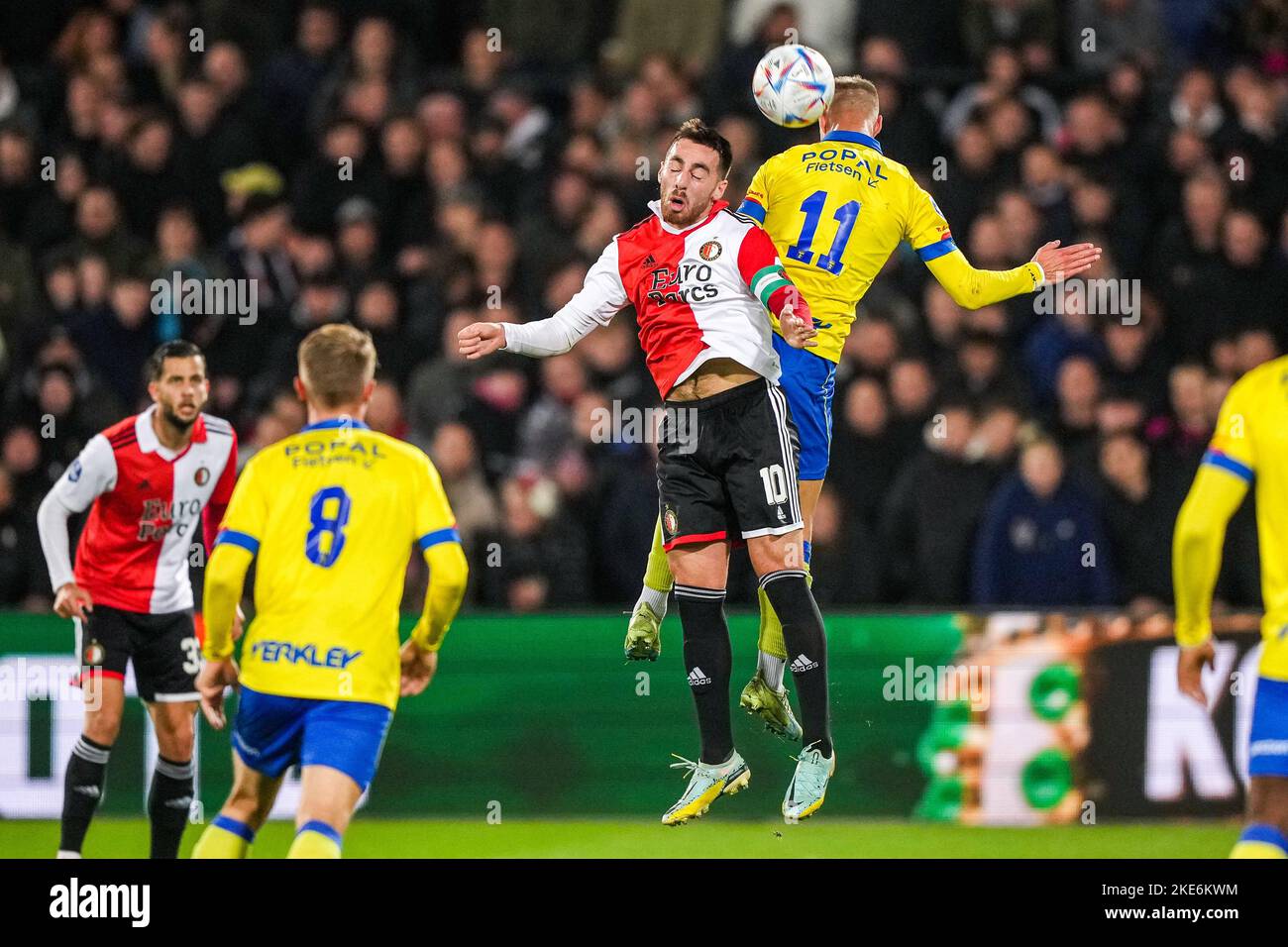 Rotterdam - Orkun Kokcu of Feyenoord, Silvester van der Water of SC ...