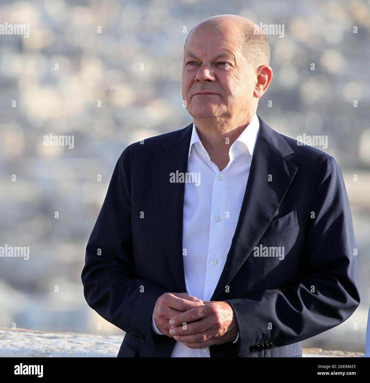 Greek Prime Minister Kyriakos Mitsotakis and German Chancellor Olaf ...