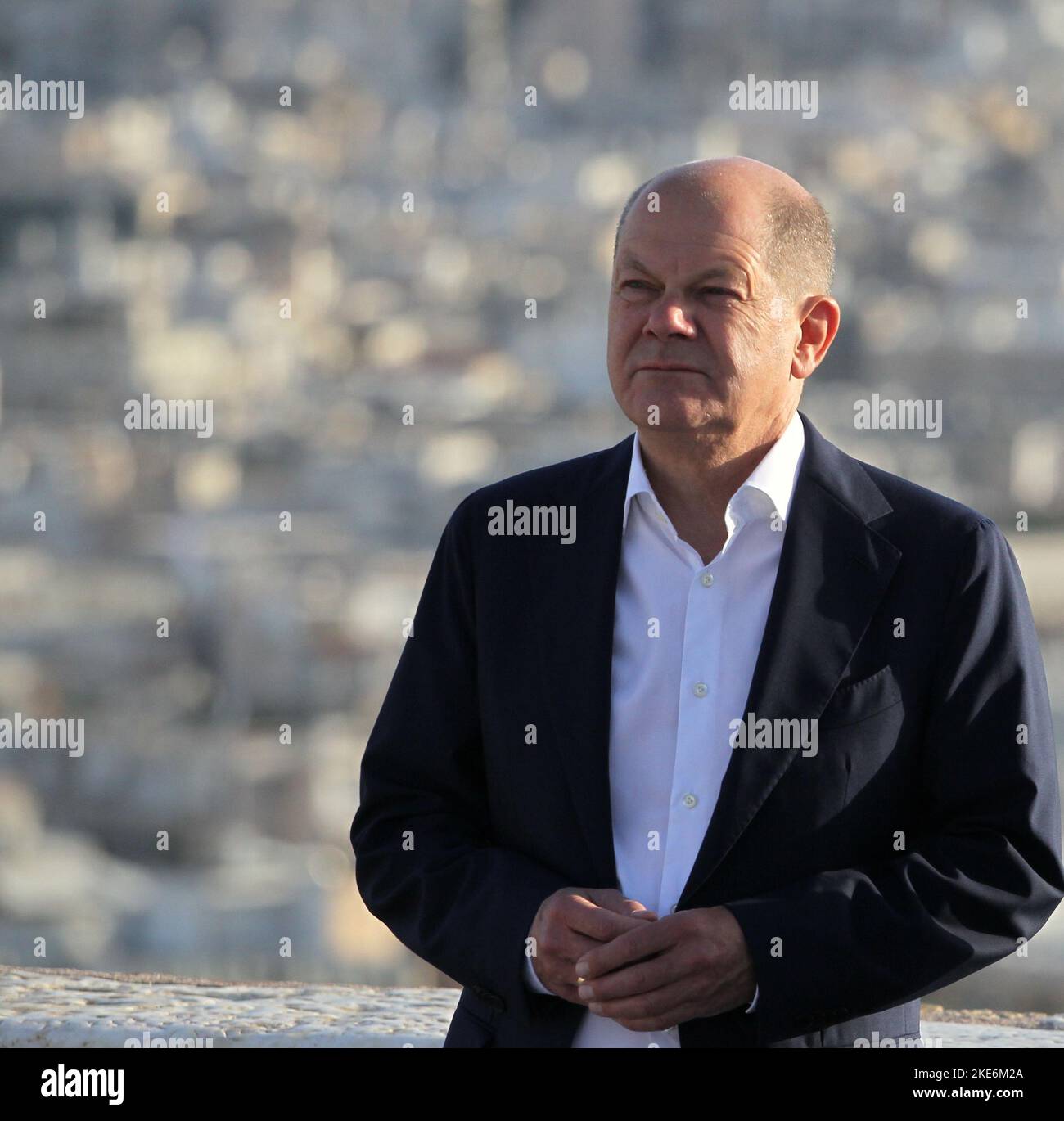 Greek Prime Minister Kyriakos Mitsotakis and German Chancellor Olaf ...