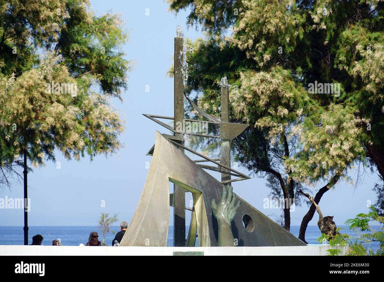 Hand monument, Talos Square, Chania, Hania, Crete, Greece, Europe Stock ...