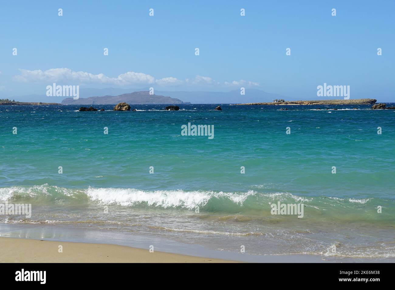 beach, Chania, Hania, Crete, Greece, Europe Stock Photo - Alamy