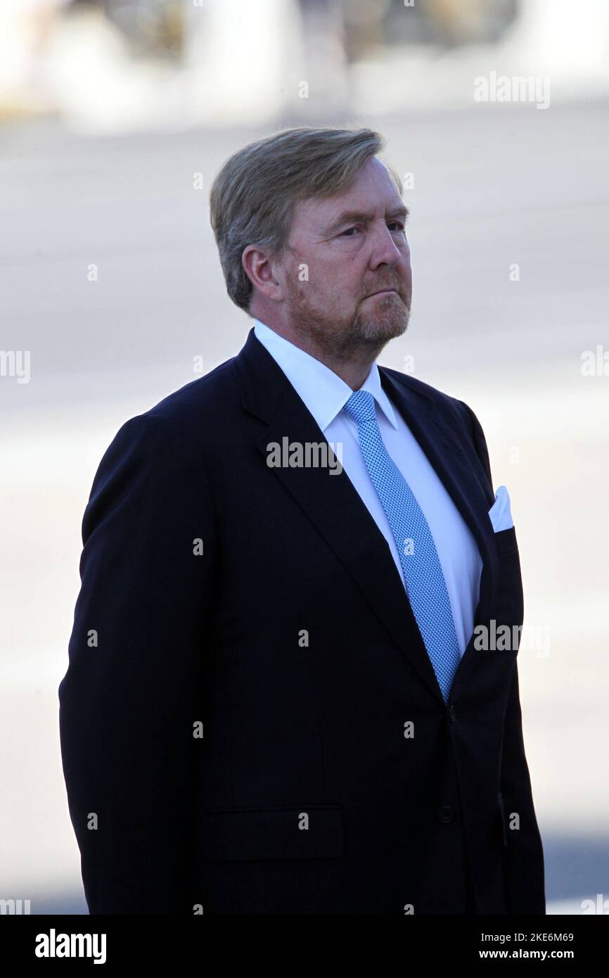 King WILLEM-ALEXANDER and Queen MAXIMA of Netherlands lay a wreath at ...