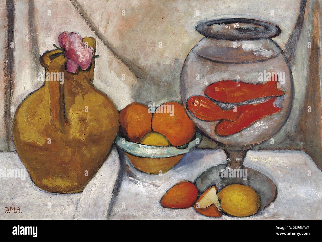 Paula Modersohn-Becker - Still Life with Goldfish - c1906 Stock Photo ...
