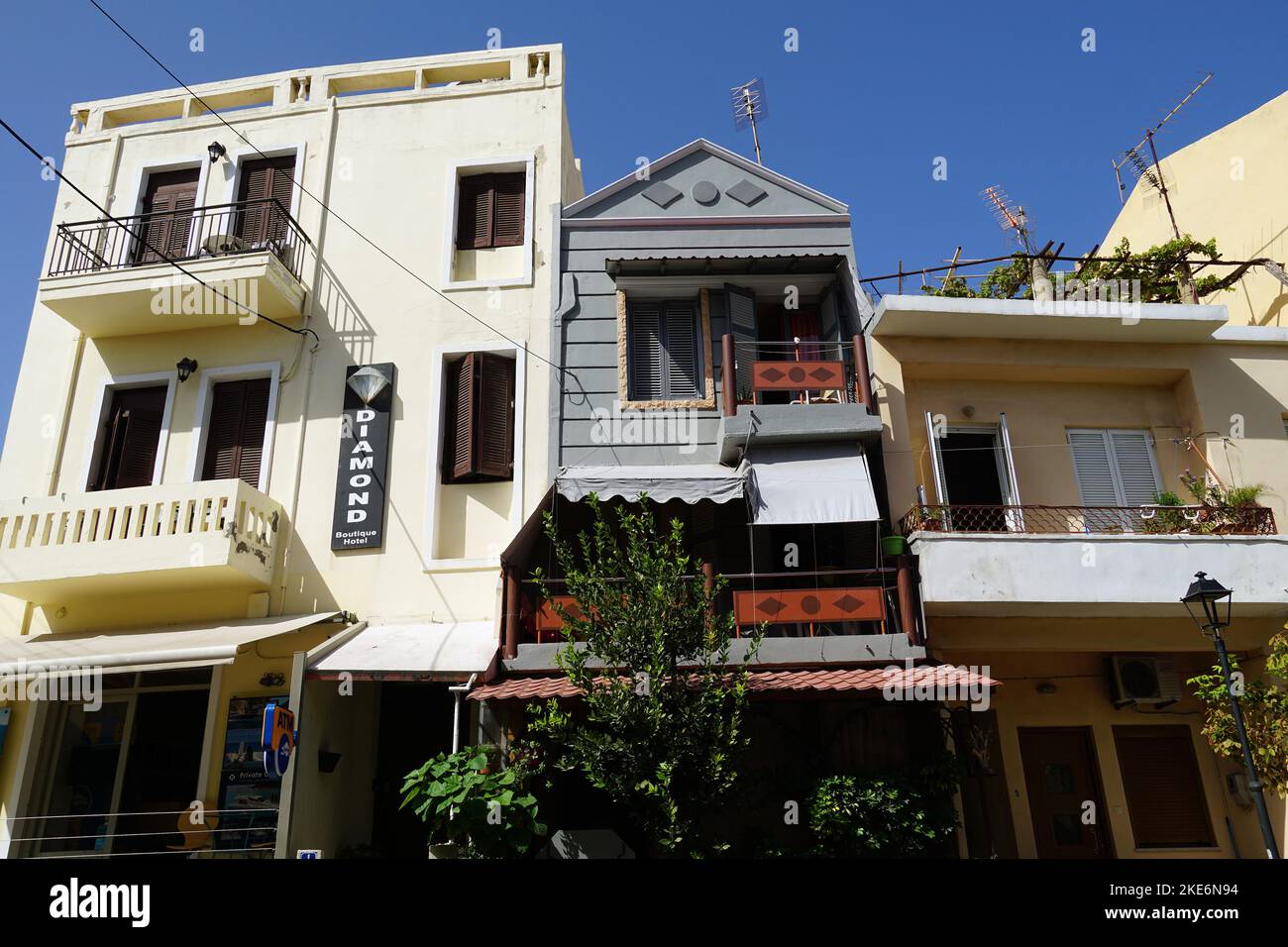 downtown, Chania, Hania, Crete, Greece, Europe Stock Photo - Alamy