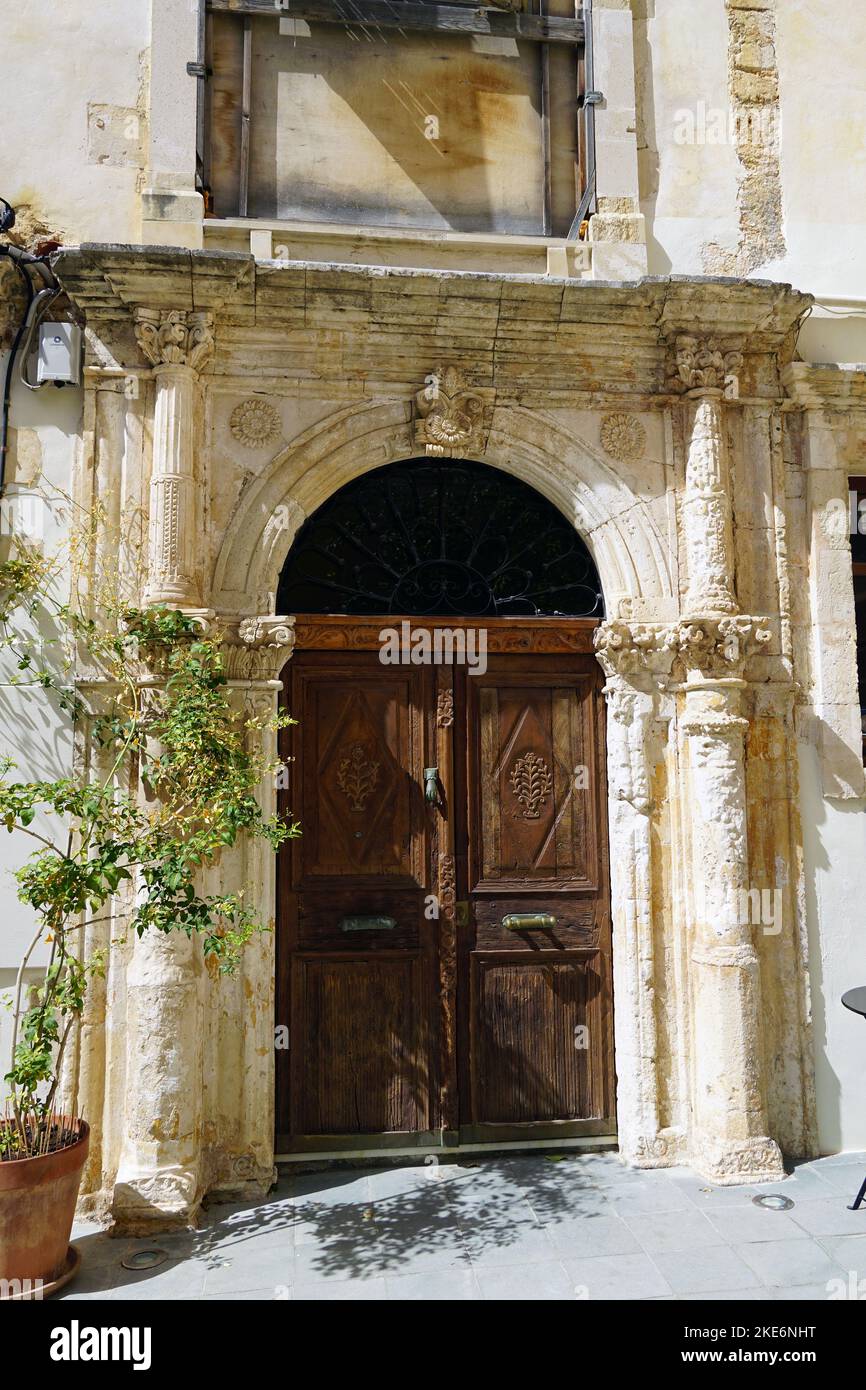 downtown, Chania, Hania, Crete, Greece, Europe Stock Photo - Alamy