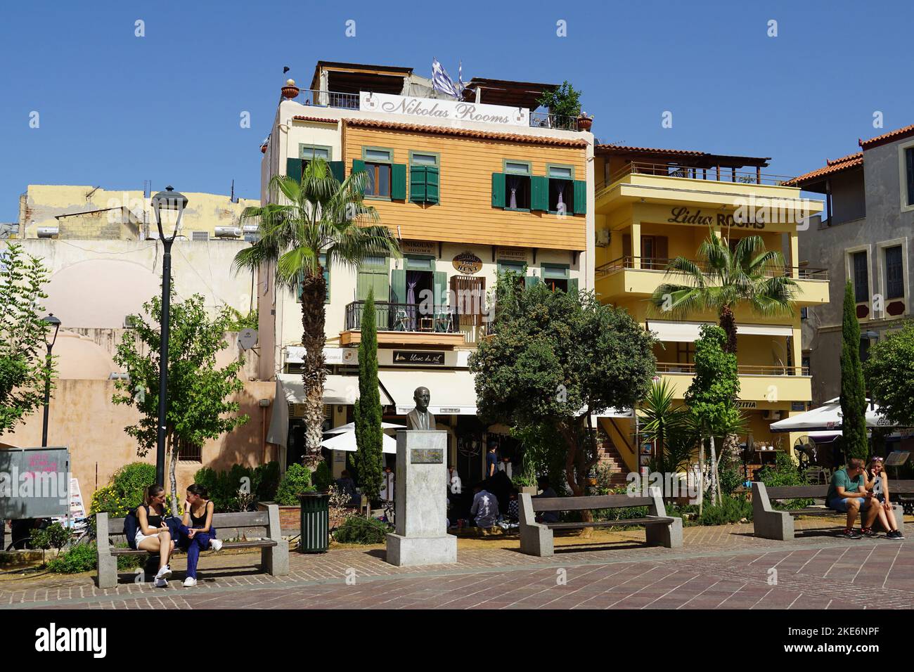 downtown, Chania, Hania, Crete, Greece, Europe Stock Photo - Alamy