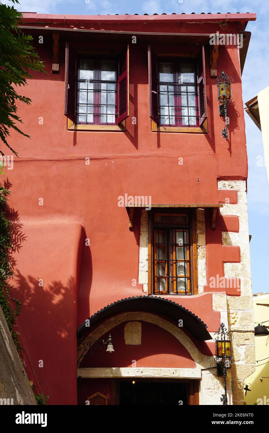 downtown, Chania, Hania, Crete, Greece, Europe Stock Photo - Alamy