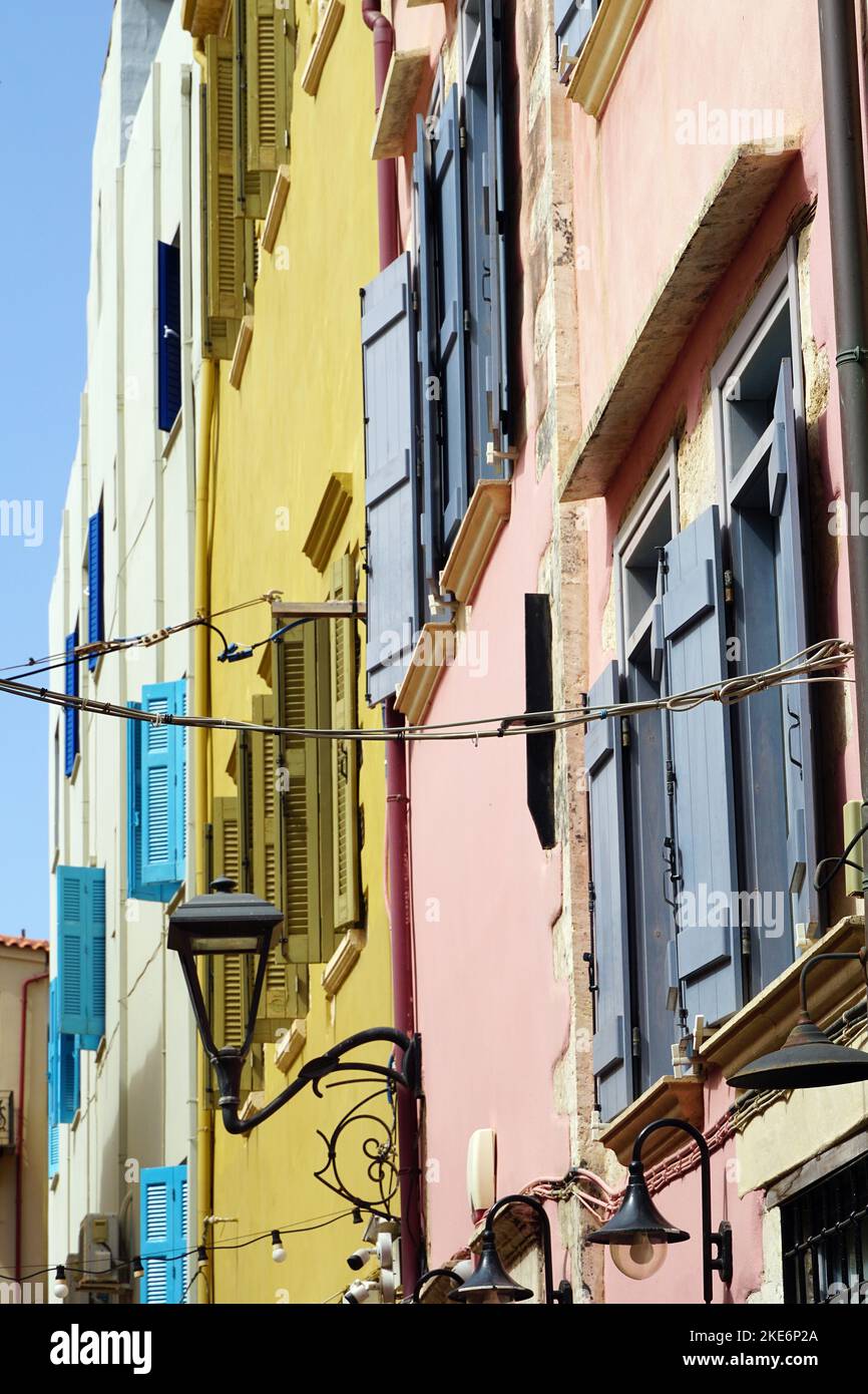 downtown, Chania, Hania, Crete, Greece, Europe Stock Photo - Alamy
