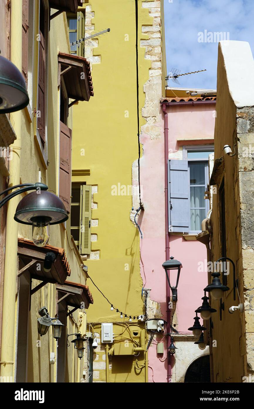 downtown, Chania, Hania, Crete, Greece, Europe Stock Photo - Alamy