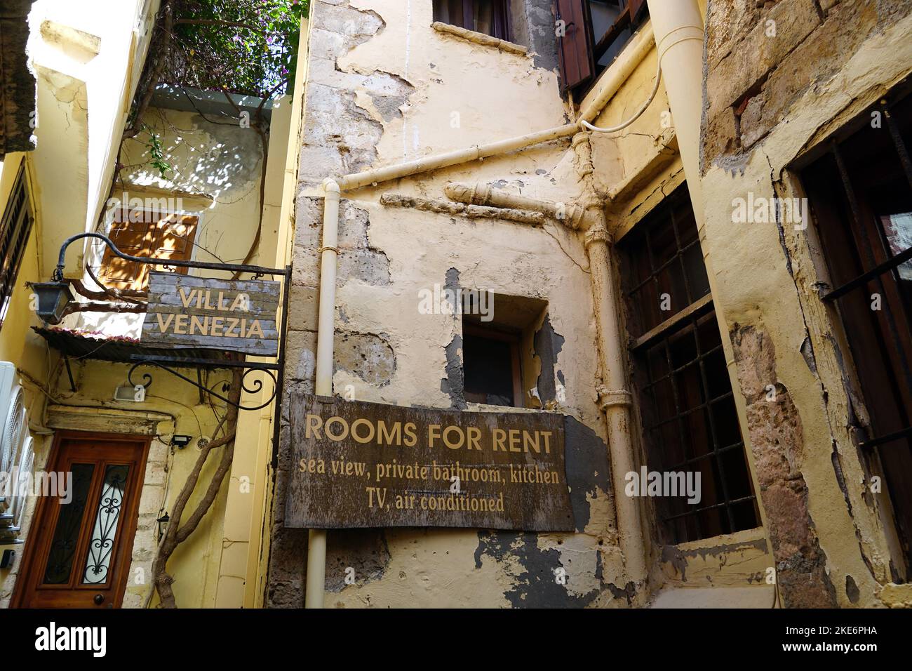 downtown, Chania, Hania, Crete, Greece, Europe Stock Photo - Alamy