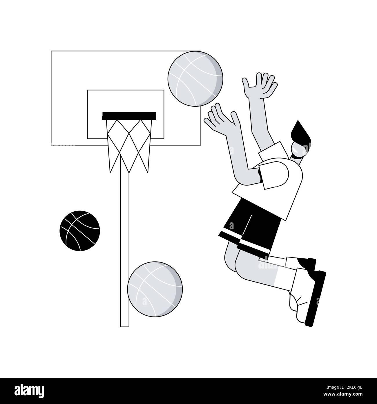 Basketball abstract concept vector illustration. Championship league ...