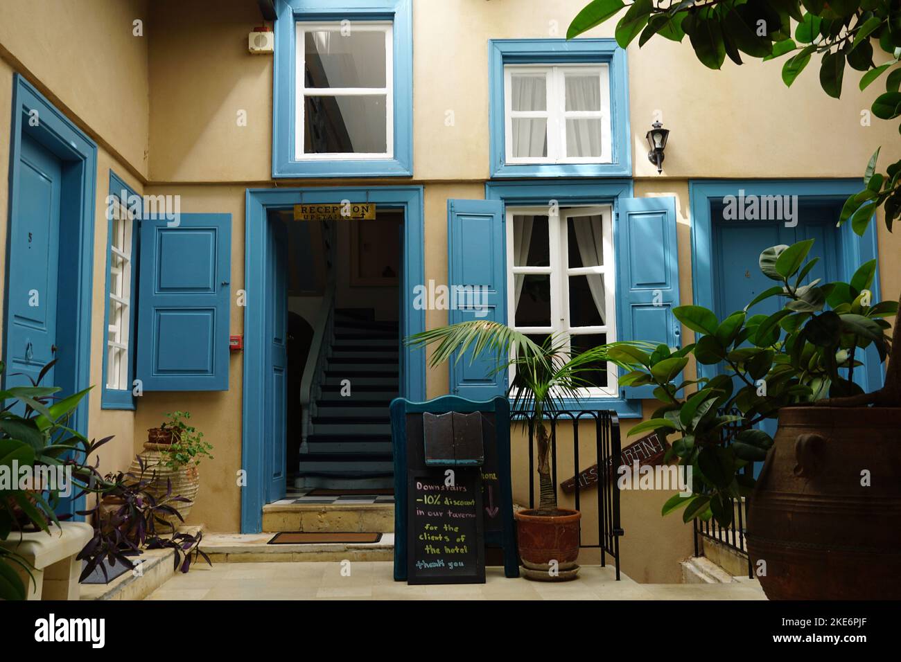 downtown, Chania, Hania, Crete, Greece, Europe Stock Photo - Alamy