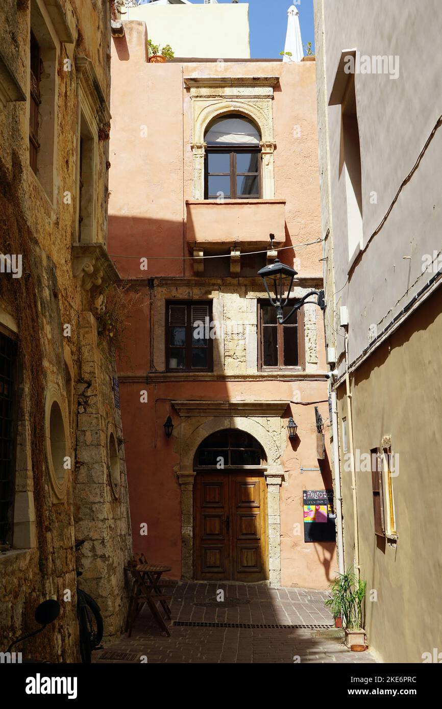downtown, Chania, Hania, Crete, Greece, Europe Stock Photo - Alamy