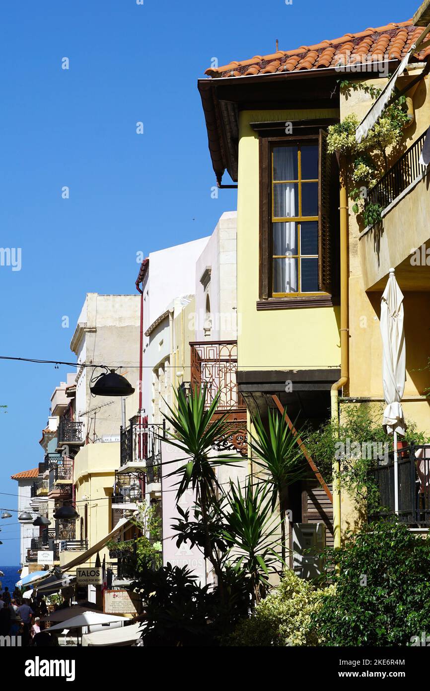downtown, Chania, Hania, Crete, Greece, Europe Stock Photo - Alamy