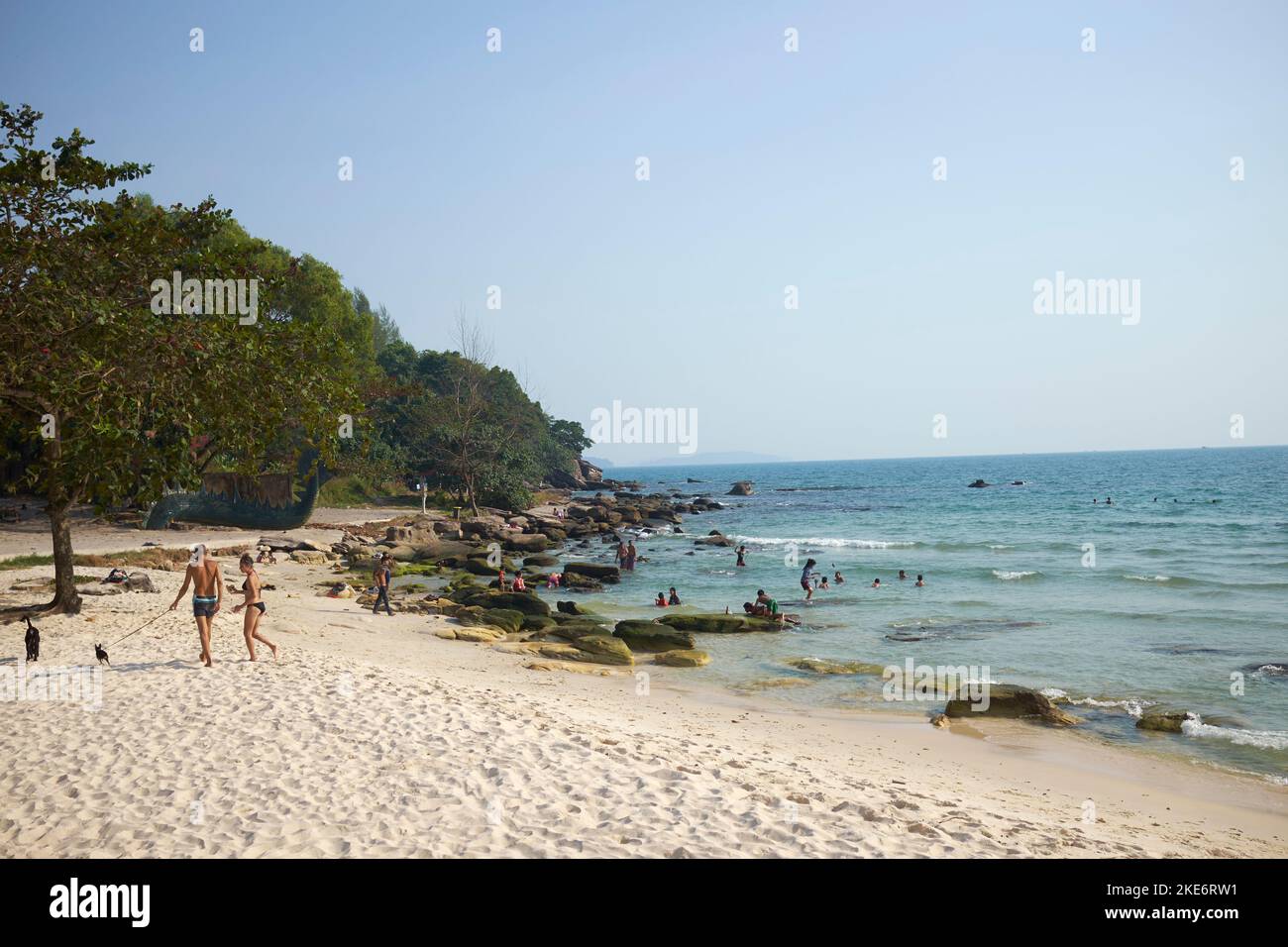 Beach Scene at Sihanoukville Cambodia Stock Photo - Alamy