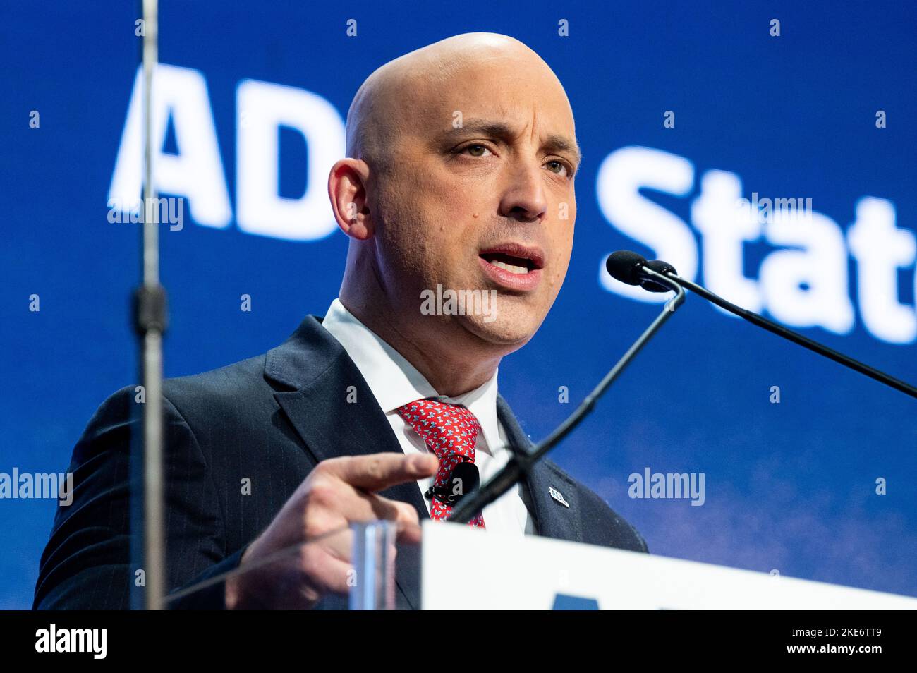 New York, United States. 10th Nov, 2022. Jonathan Greenblatt, CEO and ...