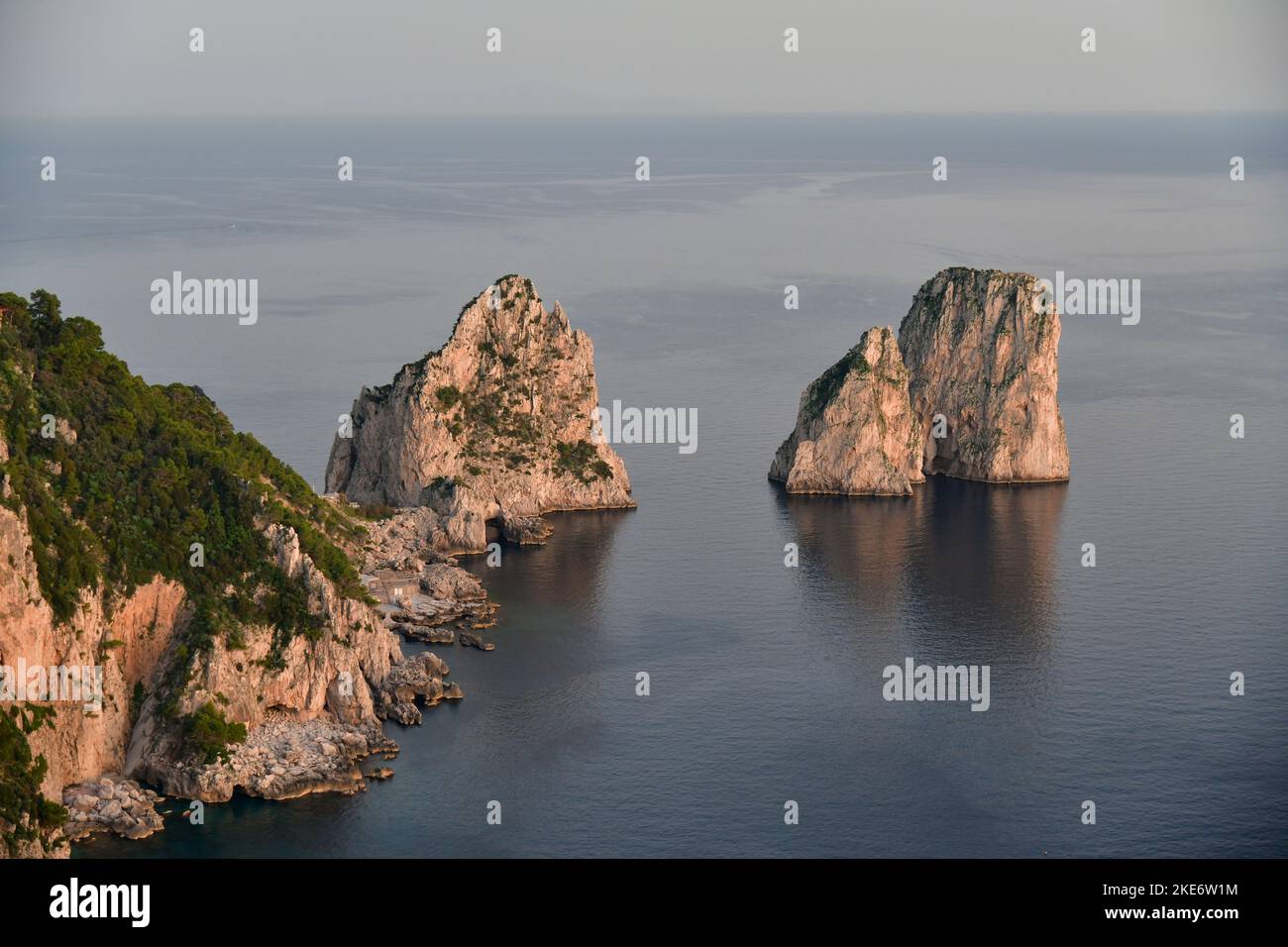 Sunset in Punta Cannone, Capri, Italy Stock Photo - Alamy