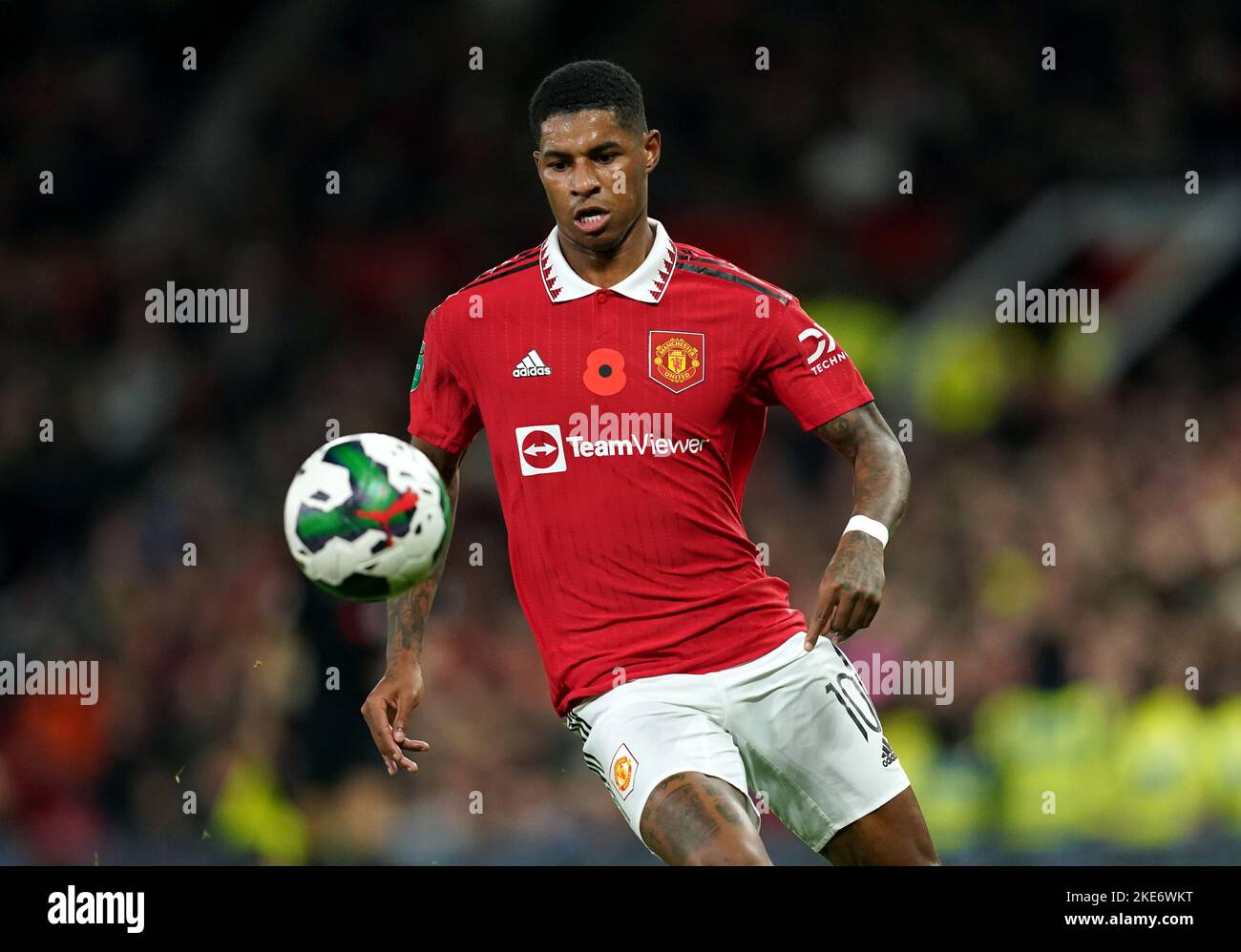 Manchester United's Marcus Rashford during the Carabao Cup, third round ...