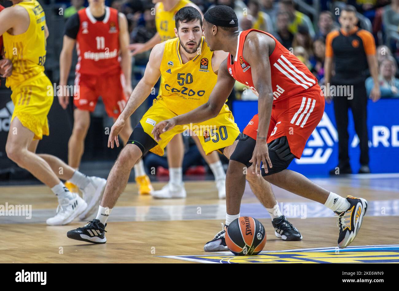 Berlin, Germany. 10th Nov, 2022. Basketball: Euroleague, Alba Berlin ...