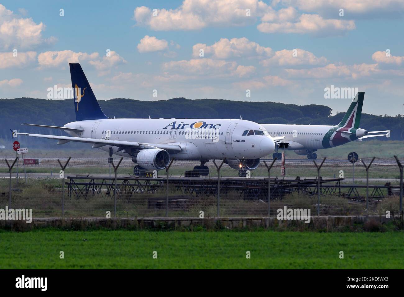 Fiumicino (Italy), 10th November, 2022. Airbus A320 Air One .Aircraft ...