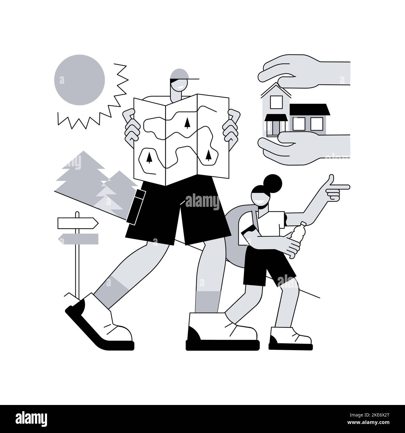 Fatherhood care abstract concept vector illustration. Fatherhood ...