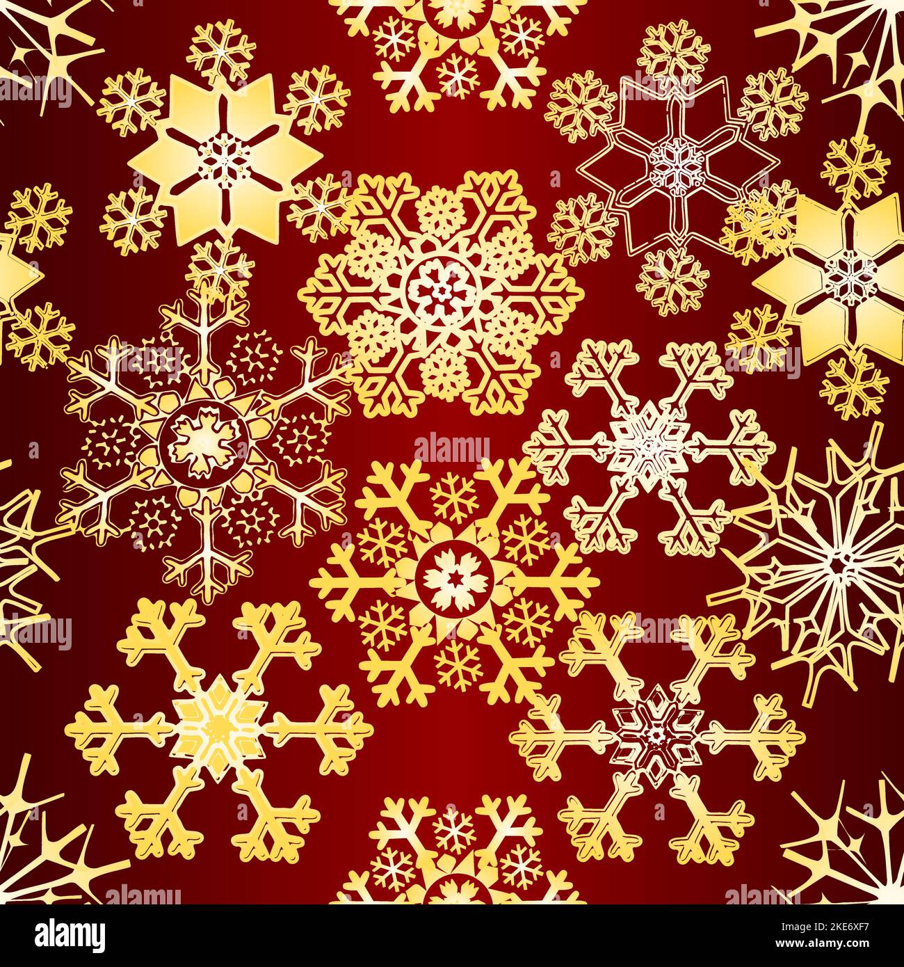 Seamless texture Christmas and New Year decoration Snowflakes various ...