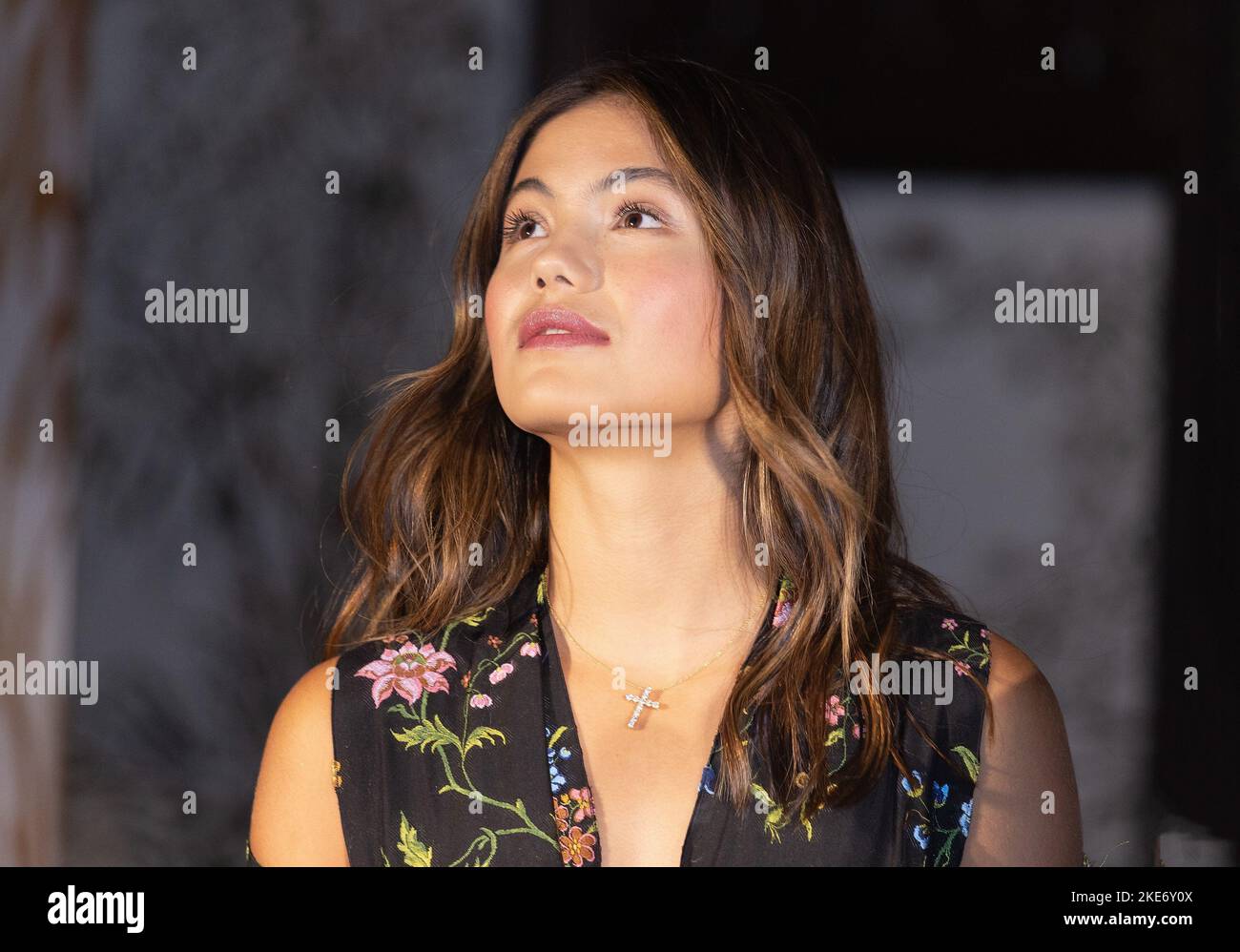 Dior's British ambassador Emma Raducanu attends the Dior Christmas ...