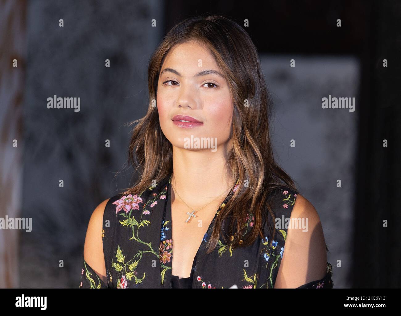 Dior's British ambassador Emma Raducanu attends the Dior Christmas ...