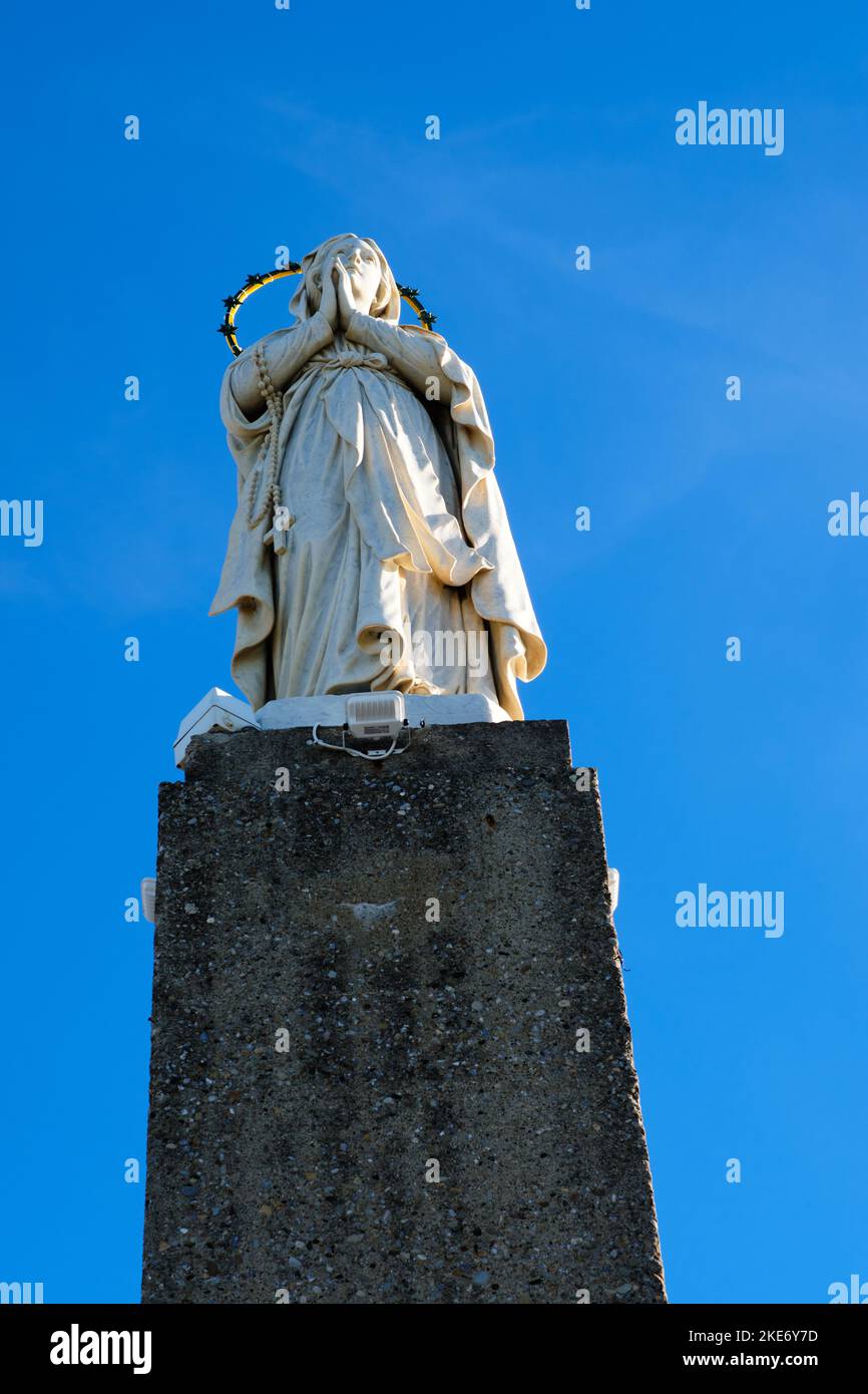 Viareggio, Italy - November 06, 2022: Madonna statue located in the ...