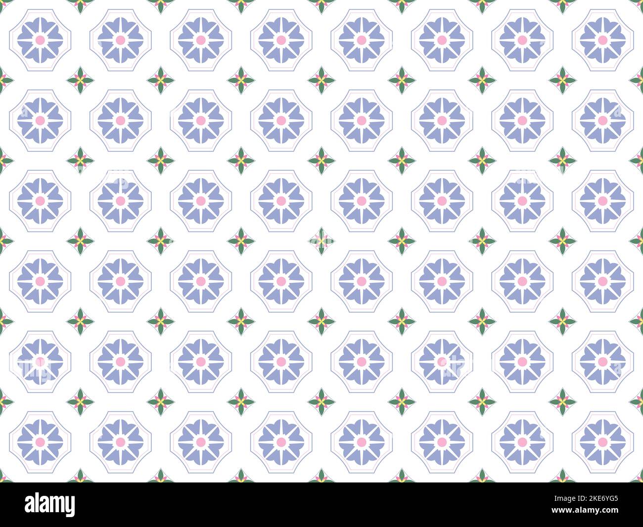 Floral seamless pattern for tile design. Ceramic tiled pattern ...