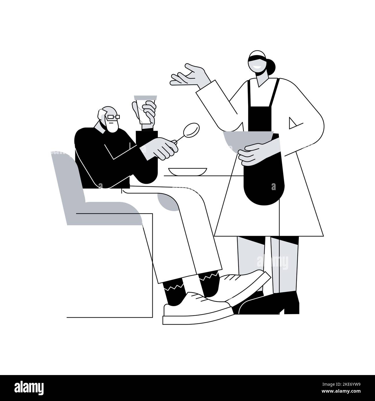 Home help abstract concept vector illustration. Home nursing services ...