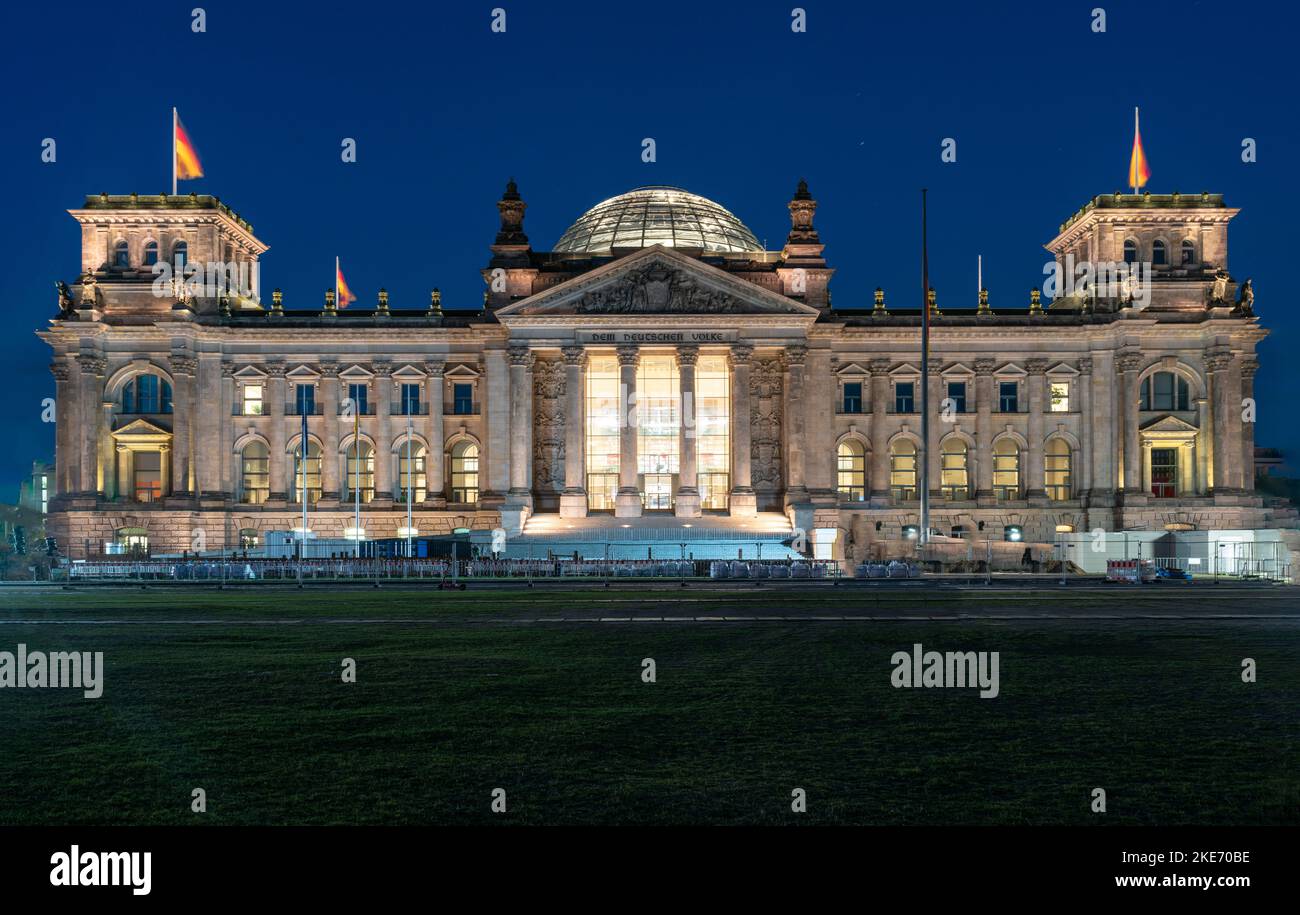 Reichstag is the historic government building in Berlin that houses the ...
