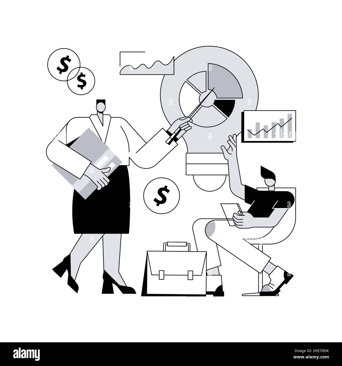 Business plan abstract concept vector illustration. Strategic business ...