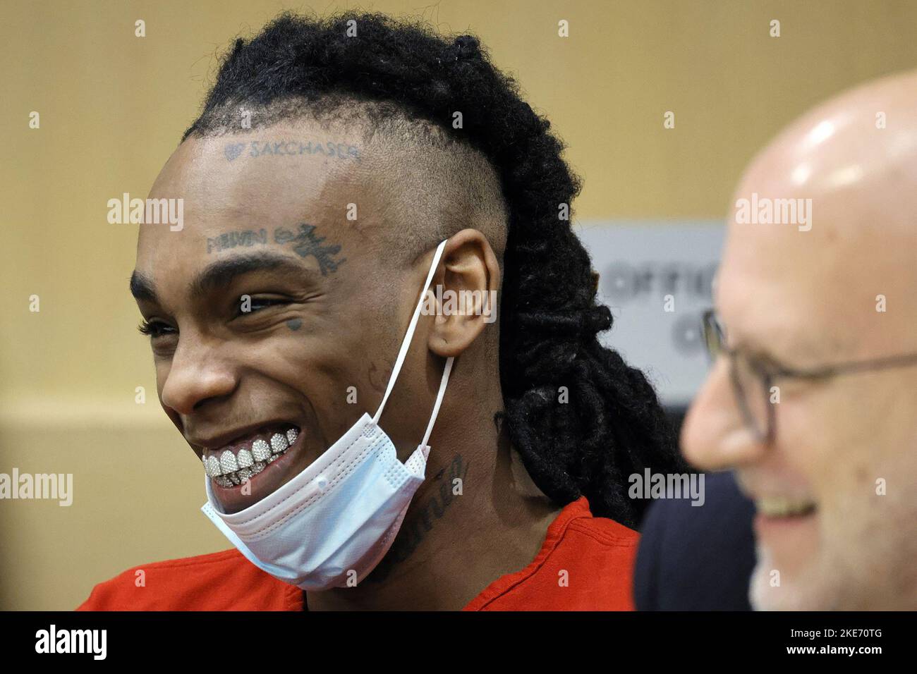 Jamell Demons, better known as rapper YNW Melly, is shown during a ...