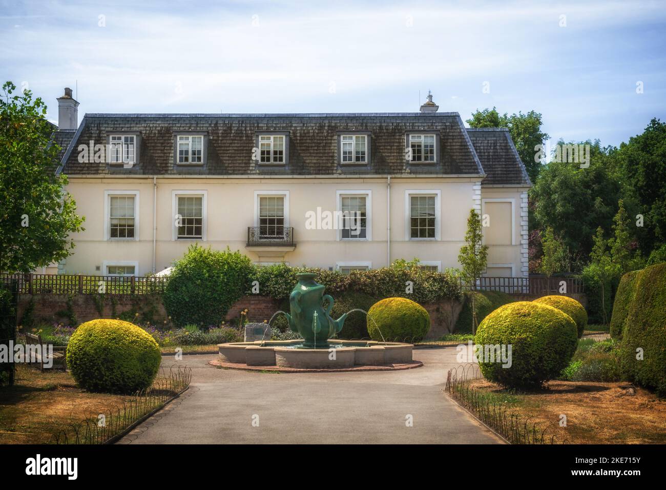 London, United Kingdom, July 2022, view of Cannizaro Park entrance by ...