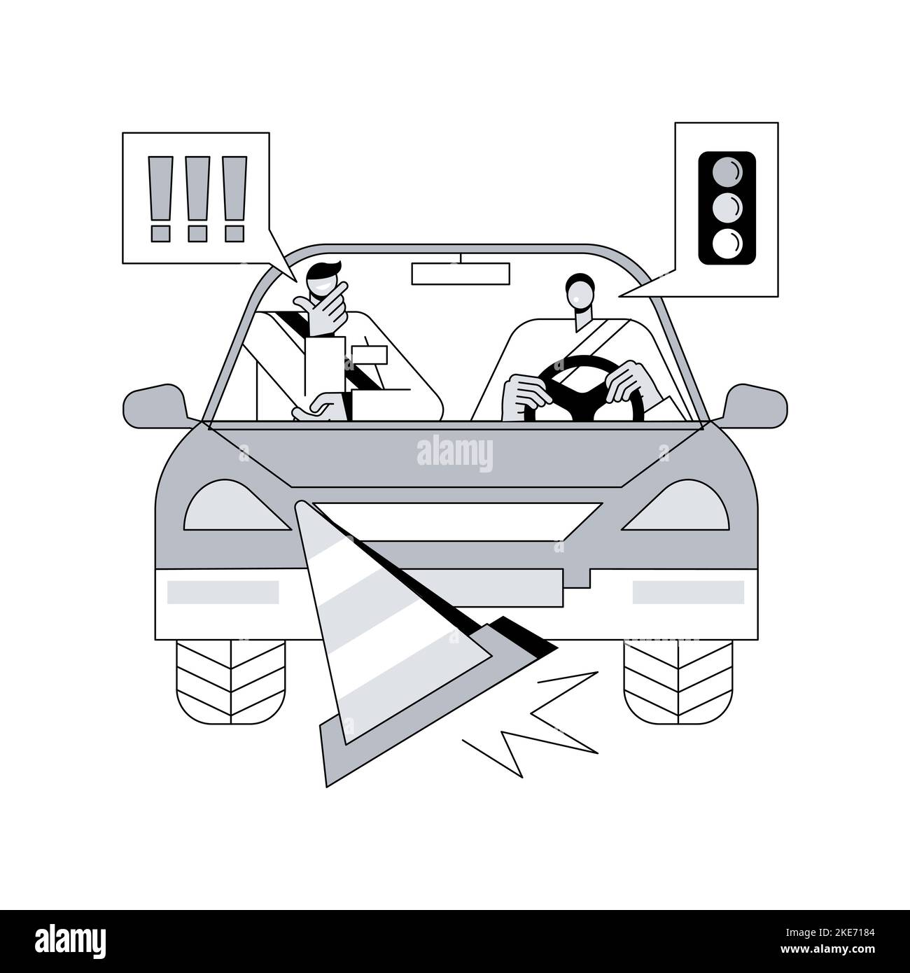 Advanced driver training Stock Vector Images - Alamy