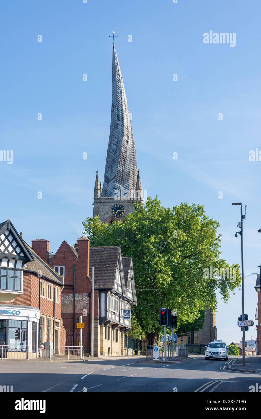 Church of Our Lady and All Saints from St Mary's Gate, Chesterfield ...