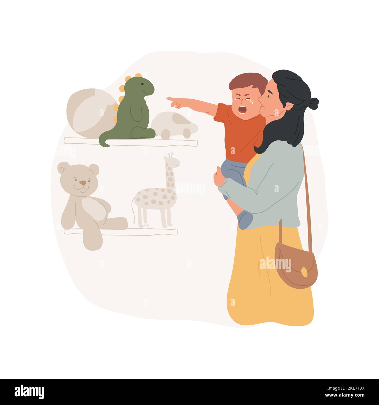 Kid in a toy store Stock Vector Images - Alamy