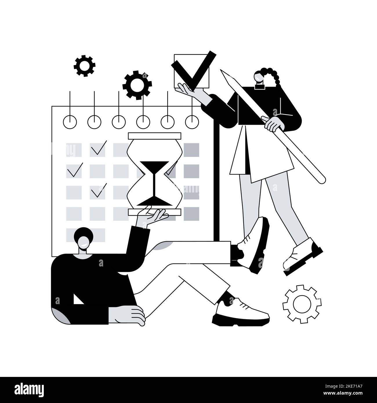 Campaign planning abstract concept vector illustration. Digital ...