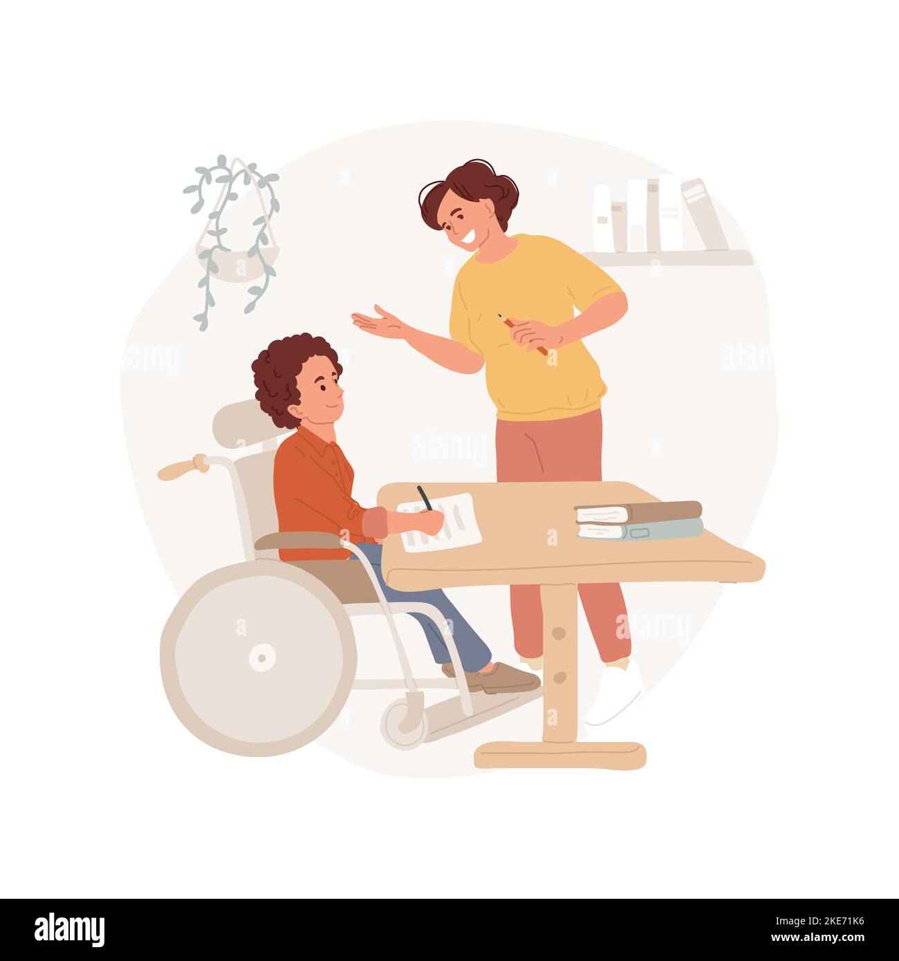 One-on-one support isolated cartoon vector illustration. Professional ...