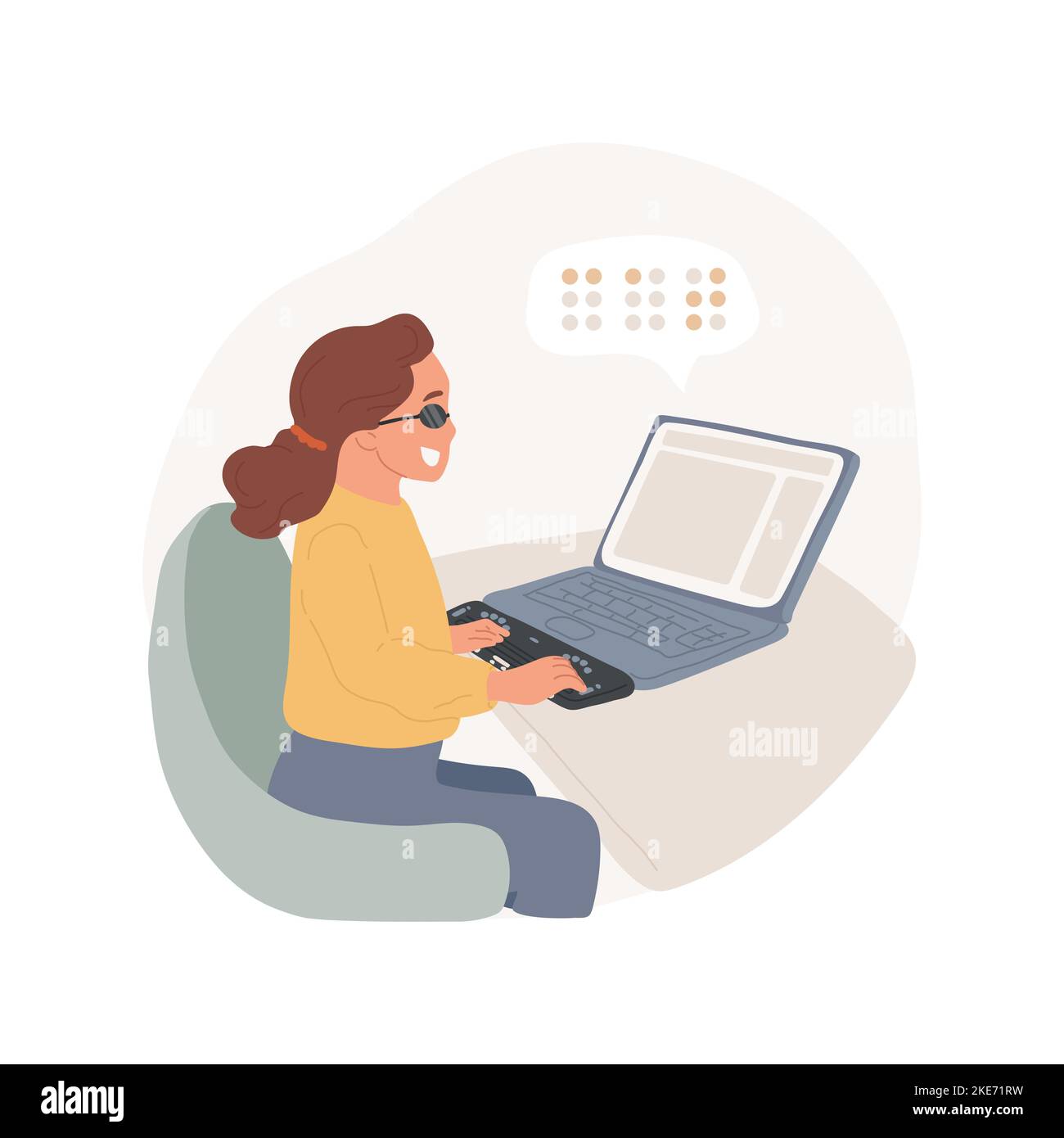 Use of specific equipment isolated cartoon vector illustration ...